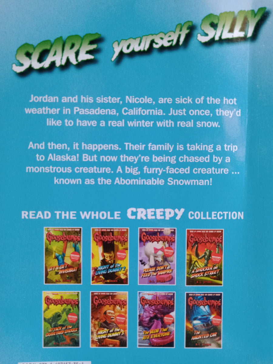 Goosebumps The Abominable Snowman Of Pasadena by R.L Stine – Books for ...