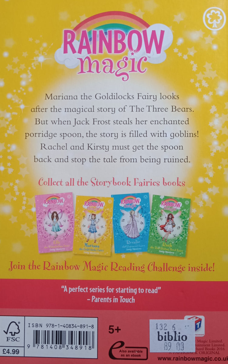 Rainbow Magic Mariana The Goldilocks Fairy By: Daisy Meadows – Books ...