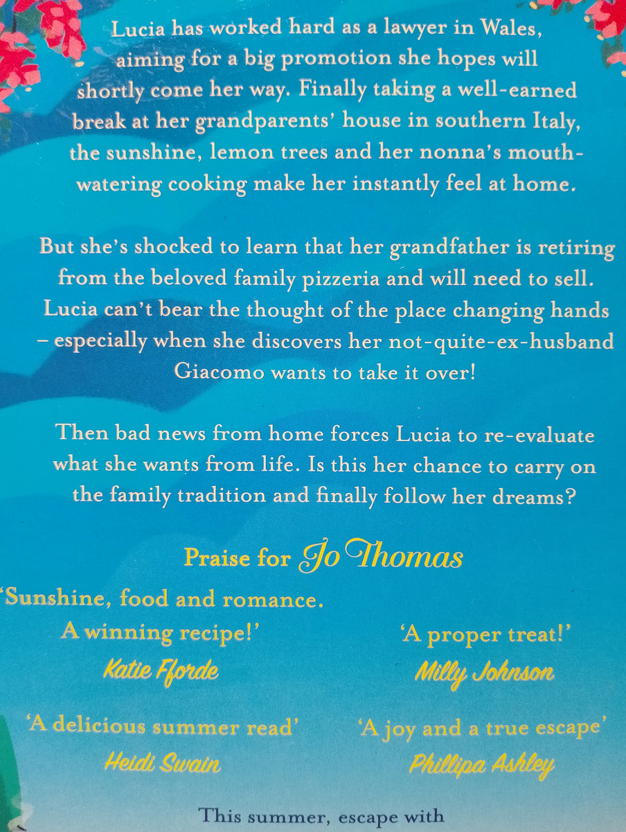 Chasing The Italian Dream by Jo Thomas – Books for Less Online Bookstore