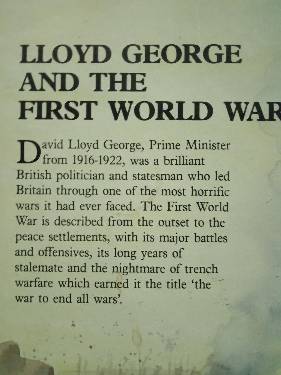 Life And Times Lloyd George And The First World War – Books for Less ...