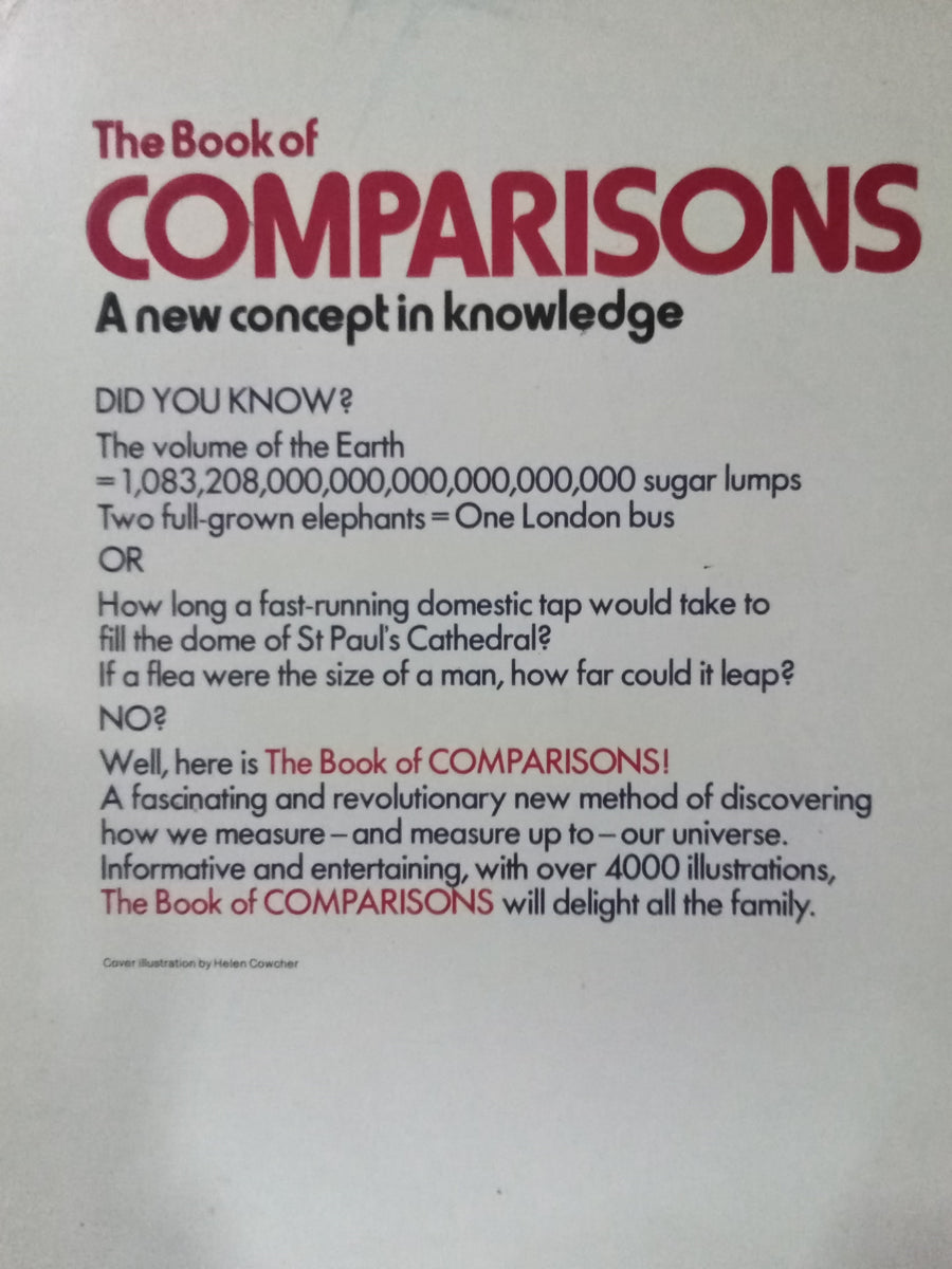 The Diagram Group The Book Of Comparisons – Books for Less Online Bookstore