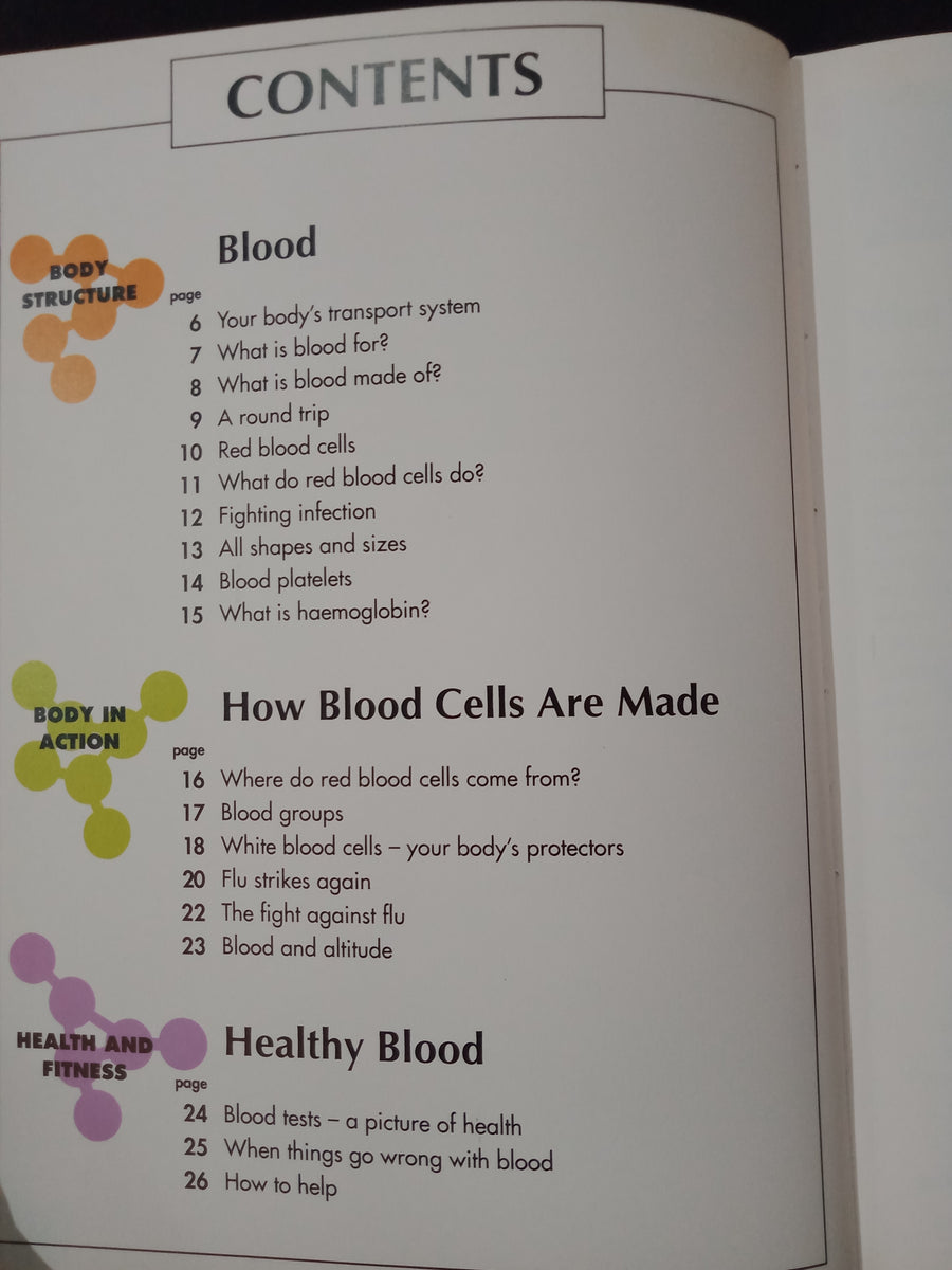 How My Body Works The Blood – Books for Less Online Bookstore